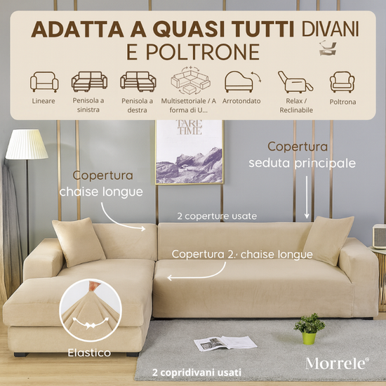 Copridivano Universale Completa – Morrele